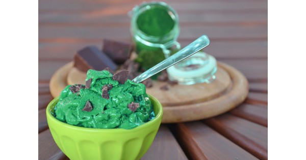 Gelato menta, spirulina e cioccolato